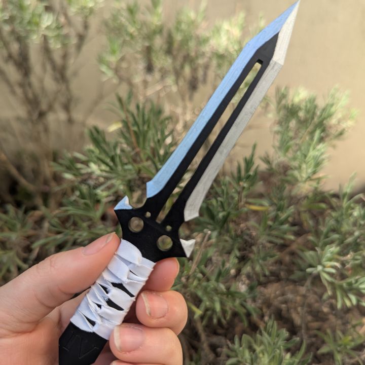 3D Printable Violet throwing knives for cosplay fourth wing by DrakeAndWhimsy